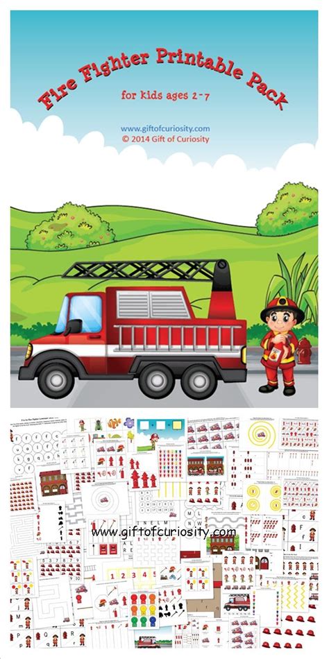 Fire Fighter Printables Pack Firefighter Fighter 2014 T