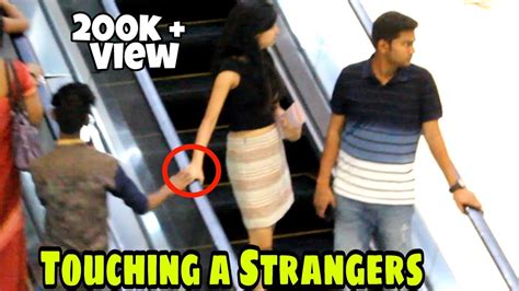 Touching Strangers Hand On The Escalator Prank Prank In India 4b