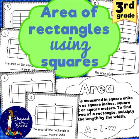 3rd Grade Area Of Rectangles Using Squares Made By Teachers