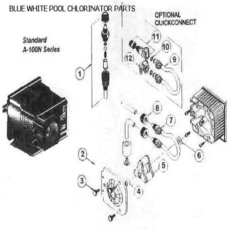 Blue White Flexflo A 100n Series Model A1n10a 7t Pool Chlorinator Parts
