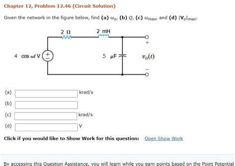 Solved Chapter 12 Problem 1246 Circuit Solution Given