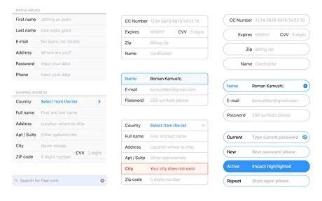 Expertly Crafted Text Fields For Optimized Forms Input UI Design