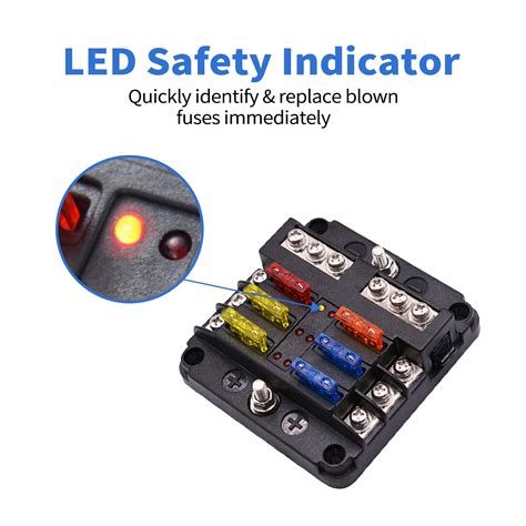 Benton Standard Blade Fuse 6 Way Block With Negative Busbar Fuses And Holders Gayar Kuwait