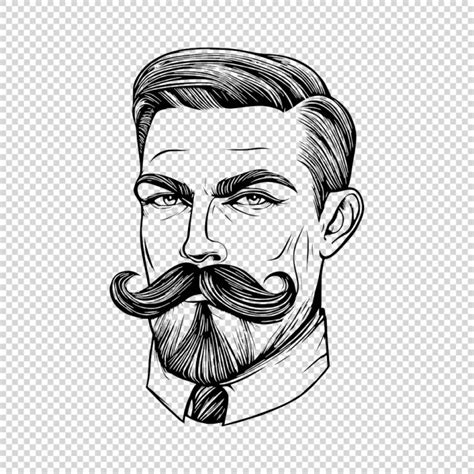 Mustached Gentleman Vector Ai Tofujoe