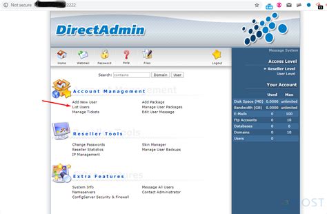 Reset Password Admin Trong Directadmin Bằng Ssh