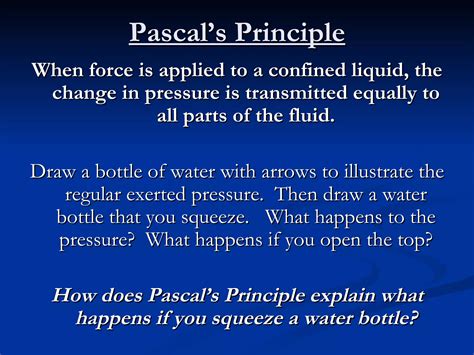 Pascal S Principle PPT Physics Science