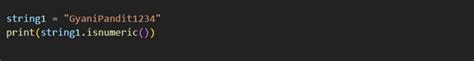 Python String Isnumeric Method With Example