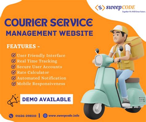 sweep code on linkedin courier service management sweep code