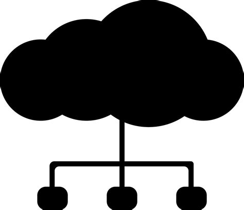 Flat Style Cloud Computing In Black Color 24280759 Vector Art At Vecteezy