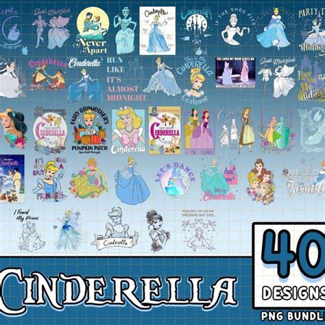 Cinderella Princess Design Bundle Png Cinderella Png Cinderella Movie Png Princess Cinderella