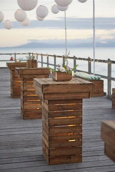 40 Incredible Ideas To Decorate Wedding Cocktail Tables