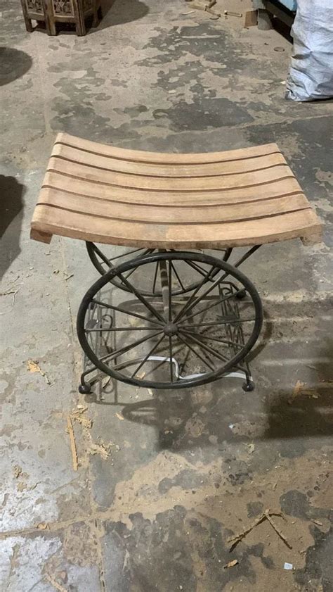 4 Feet Mango Wood Cycle Pattern Stool At ₹ 850piece In New Delhi Id