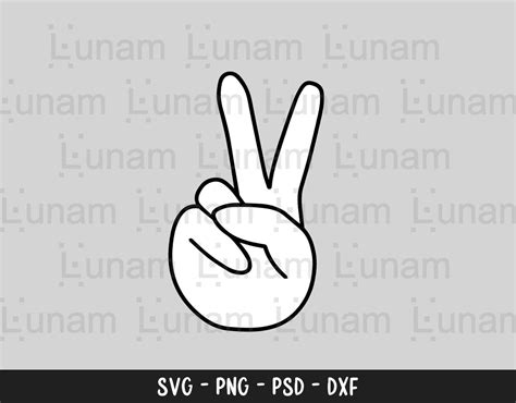 Hand Peace Sign Svg Peace Sign Svg Peace Svg Peace Love Etsy
