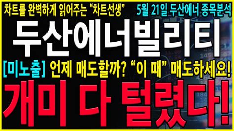 두산에너빌리티 주가 전망 긴급속보 절대 매도자리 아닙니다 개미 다 털렸다 반드시 이 신호 뜨기전까지는 보유하시고