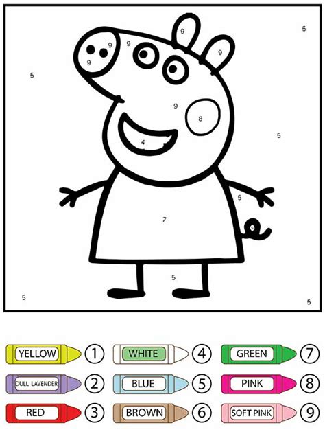 Peppa Pig Color By Number At Netpaisleighblog Blog