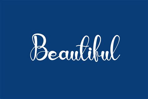 Beautiful Free Font 01 Fonts Shmonts