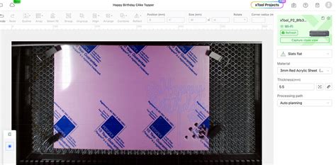 How To Make A Cake Topper In Xtool Creative Space With The Xtool P2 ⋆ Extraordinary Chaos