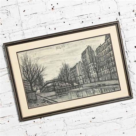 Vintage Mcm St Martin Canal And France Port De La Rochelle Bernard Buffet