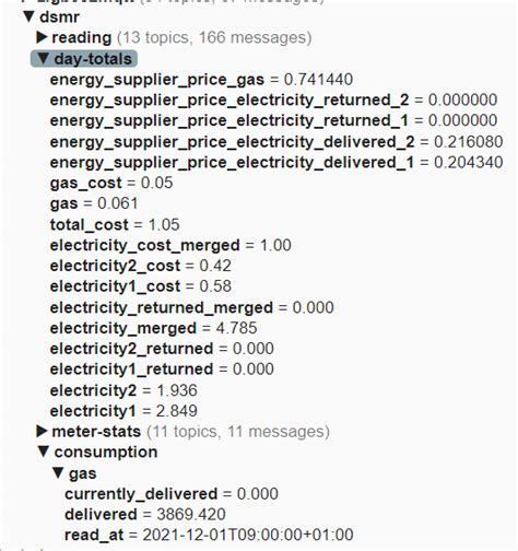 Dsmr Integration Does Not Show Some Gas And Some Other Values