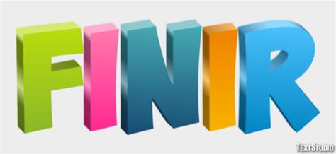 Finir Multi Color For The New Year Text Effect Generator