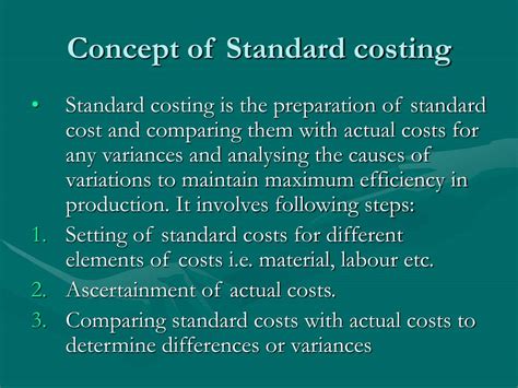Ppt Standard Costing Powerpoint Presentation Free Download Id842831