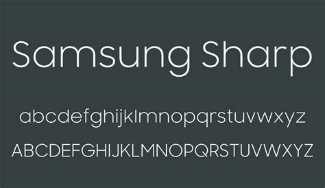 Samsung Sharp Sans Free Font