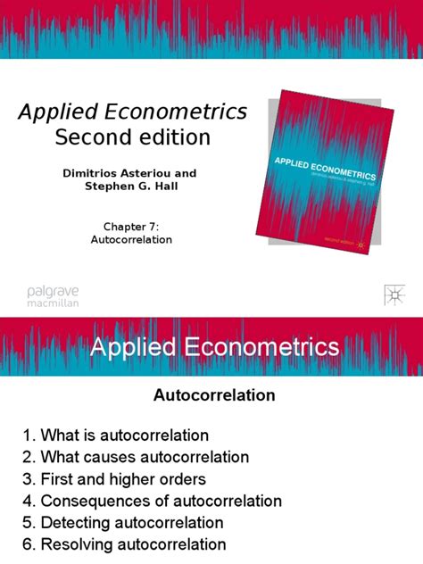 Applied Econometrics Guide To Autocorrelation Pdf Autocorrelation Econometrics