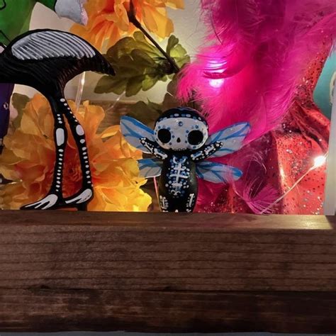 Skeleton Pixie Butterfly Series Sculptures Figurine Hand Painted 3d