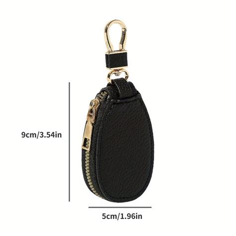 1pc Multifunctional Mini Key Case Unisex Vintage Style Pu Key Pouch