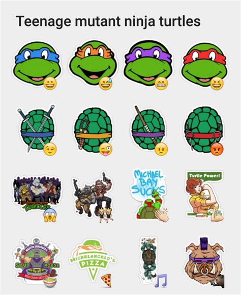 Teenage Mutant Ninja Turtles Stickers Set Stickers
