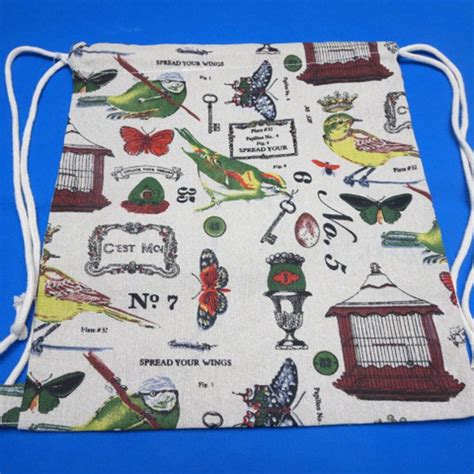 Unisex Drawstring Bag Backpack European Retro Canv Vicedeal