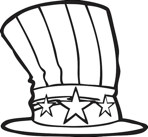 Uncle Sam Hat Coloring Page