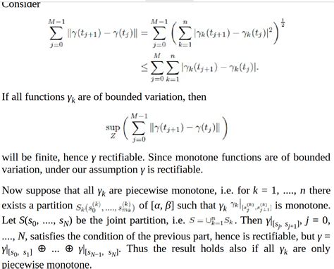 Rectifiable Curves Raskmath