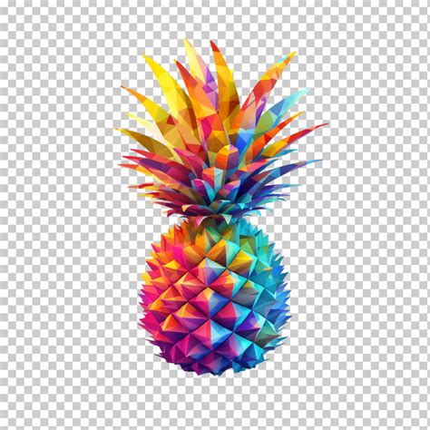 Pineapple Colorful Rainbow Pineapple Png Clipart Artistic Colorful