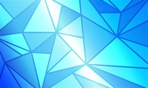 Premium Vector Blue Gradient Geometric Low Poly Abstract Background