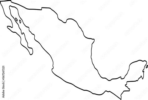 Doodle Freehand Drawing Of Mexico Map Stock Illustration Adobe Stock