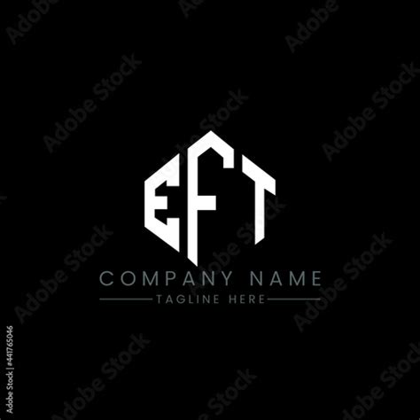 Eft Letter Logo Design With Polygon Shape Eft Polygon Logo Monogram