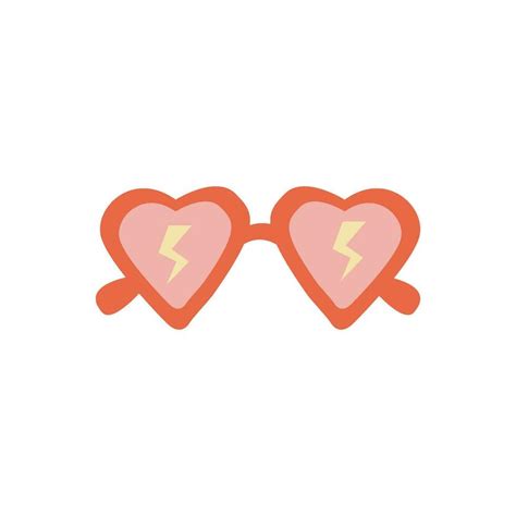 Retro Hippie Glasses Vintage Sunglasses Vector 25883247 Vector Art At