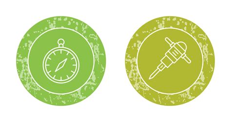 Compass And Drilling Icon 32652880 Vector Art At Vecteezy