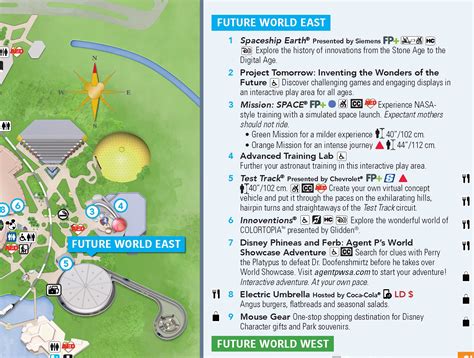 Mission Space Epcot Map