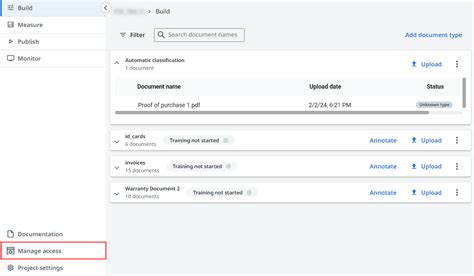 Document Understanding ロール ベースのアクセス制御