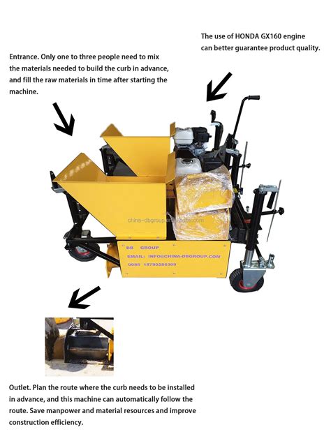 Small Curb Machine Concrete Curb Machine Road Construction Curb Making