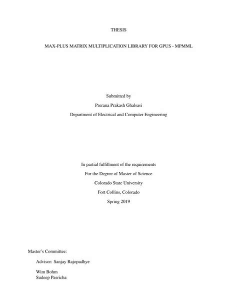 Pdf Max Plus Matrix Multiplication Library For Gpus Mpmml Dokumen