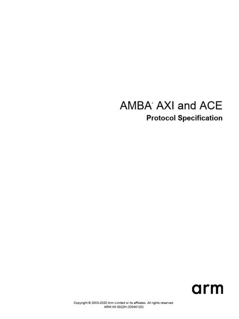 Amba Axi Ace Protocol Spec Pdf License Patent Amba Axi Ace Protocol Spec Pdf License Patent