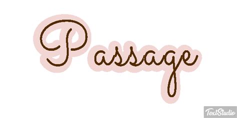Passage Word Animated  Logo Designs