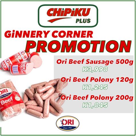 ️ori Promo At Chipiku Plus Ginnery Ori Meat Products
