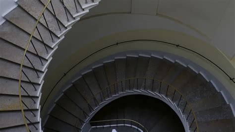 Vintage Spiral Staircase Panorama Up Classical Architecture Interior 17664656 Stock Video At