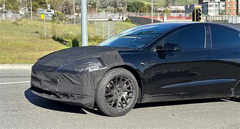 Tesla Model 3 Refresh Spotted With New Wheels Electrek