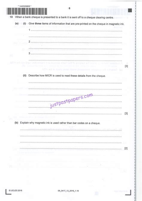 Cie 0417 Information And Communication Technology Paper 1 Theory May June 2016 Question