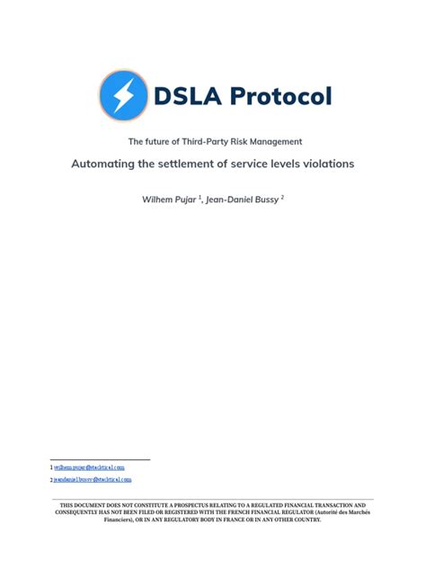 Stacktical Dsla White Paper Pdf Service Level Agreement Cryptocurrency